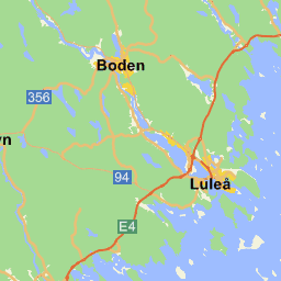 Boden, Sverige - karta på Eniro